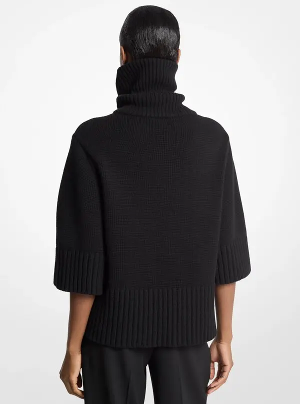 Michael Kors Cashmere Funnel-neck Sweater - Black