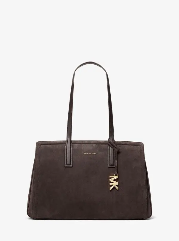 Michael Kors Laila Medium Suede Tote Bag