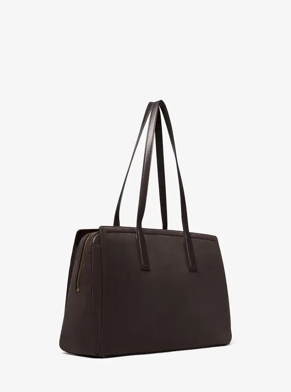 Michael Kors Laila Medium Suede Tote Bag