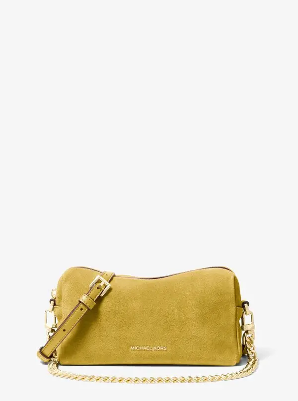 Michael Kors Bryant Small Suede Convertible Crossbody Bag - Green