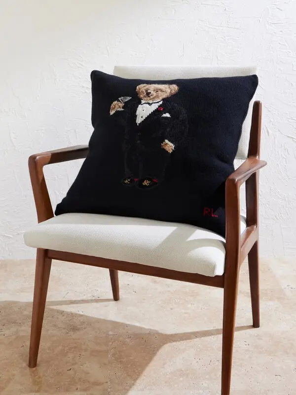Ralph Lauren Martini Bear Cashmere-blend Cushion