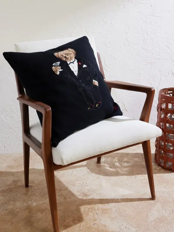 Ralph Lauren Martini Bear Cashmere-blend Cushion