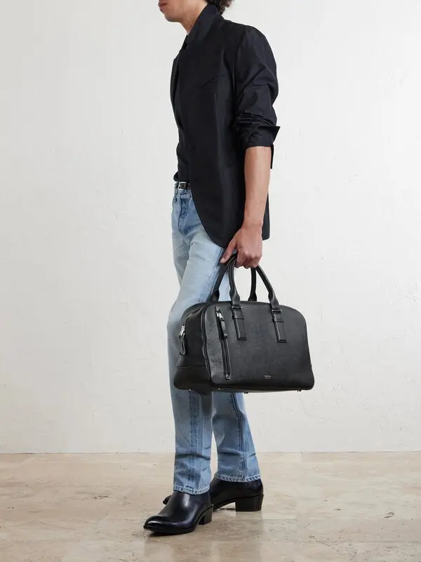 TOM FORD Full-grain Leather Weekend Bag