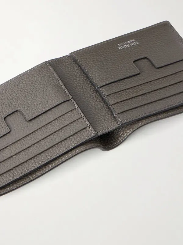 TOM FORD T Line Soft Grain Leather Bifold Wallet