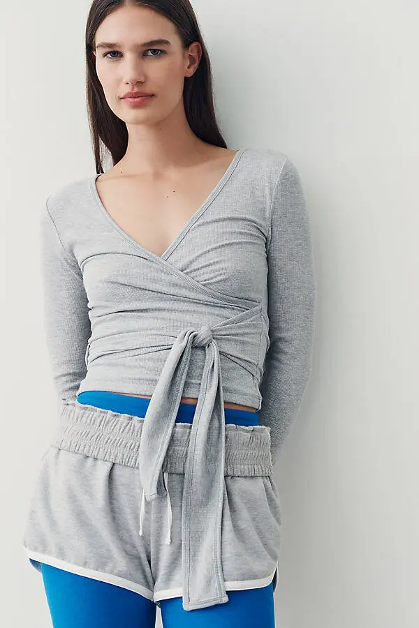 Daily Practice Surplice Wrap-front Top