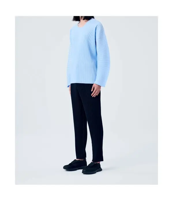 Issey Miyake Homme Plissé Wool Like Light Trousers