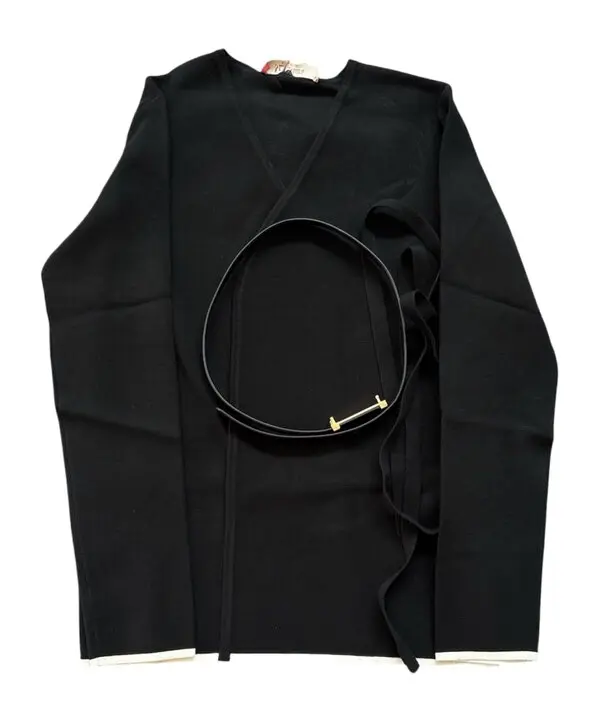 Max Mara Belted Wrap Cardigan