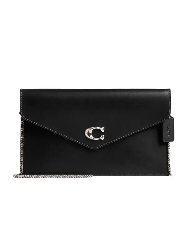 COACH Essential Chain Shoulder Strap Clutch - Black