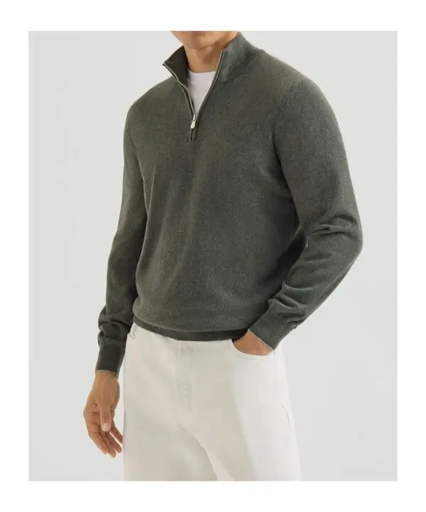 Brunello Cucinelli Cashmere Sweater With Half-zip