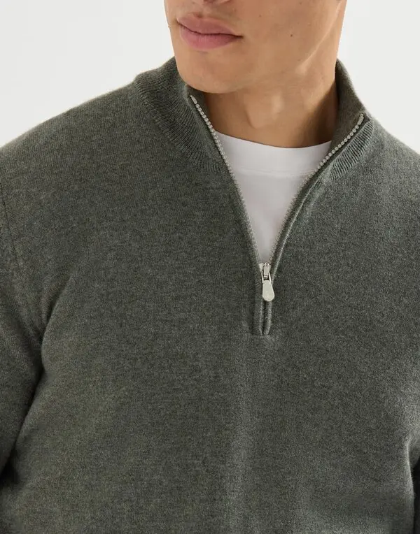 Brunello Cucinelli Cashmere Sweater With Half-zip