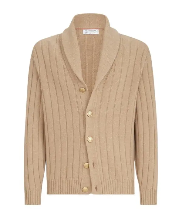 Brunello Cucinelli Cashmere Ribbed Cardigan
