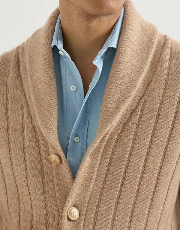 Brunello Cucinelli Cashmere Ribbed Cardigan