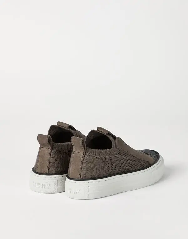 Brunello Cucinelli Knitted Slip-on Sneakers