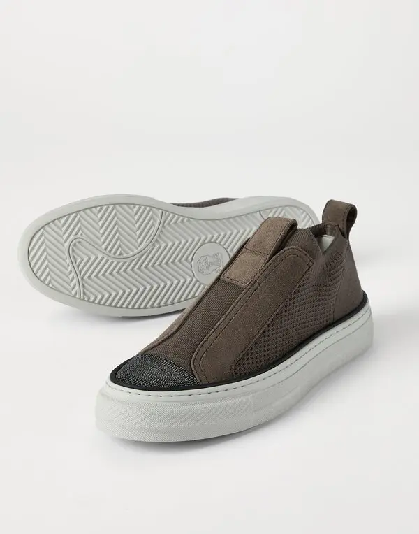 Brunello Cucinelli Knitted Slip-on Sneakers
