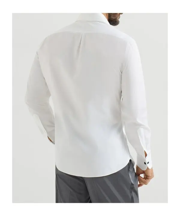 Brunello Cucinelli Point-collar Pleated Shirt