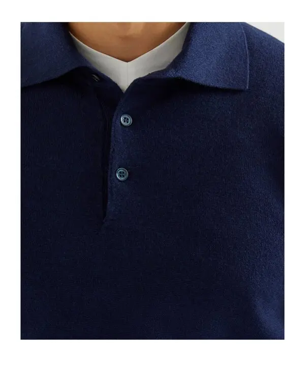 Brunello Cucinelli Cashmere Knit Polo Shirt
