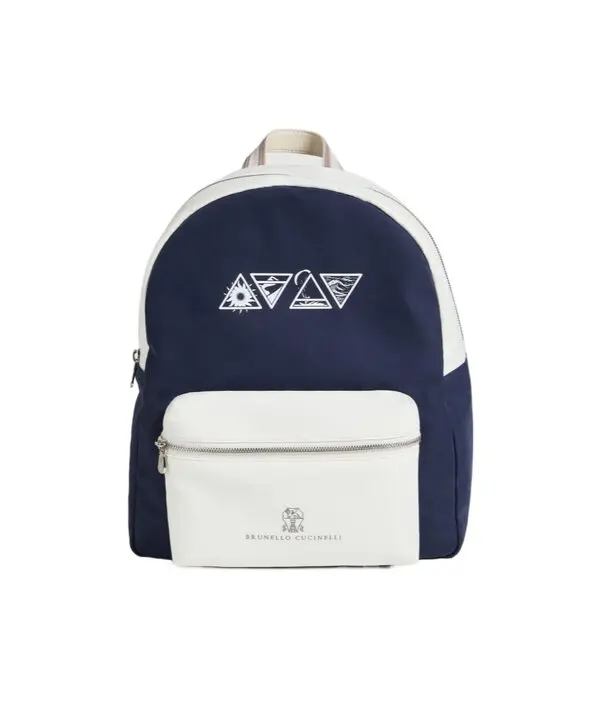Brunello Cucinelli Grafic Print Backpack