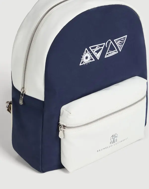 Brunello Cucinelli Grafic Print Backpack