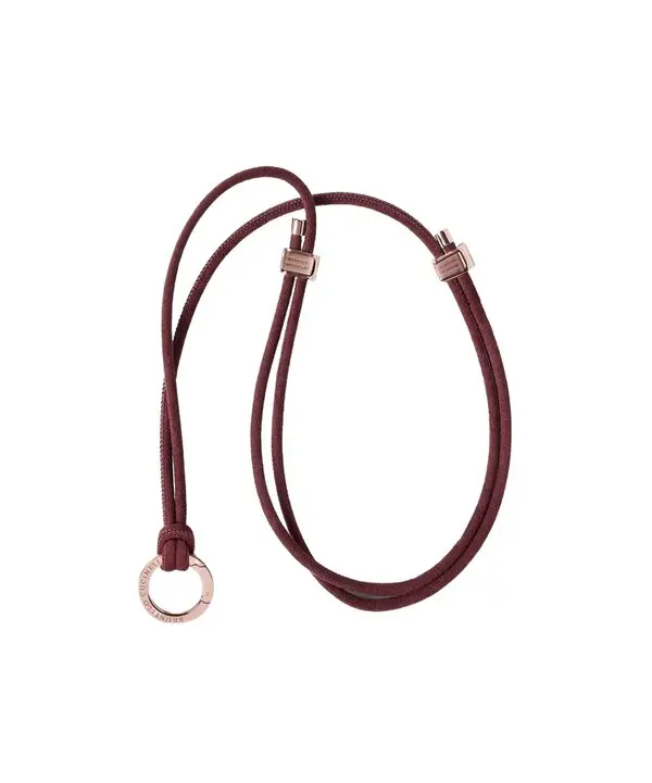 Brunello Cucinelli Alcantara Glasses Cord With Monili - Red