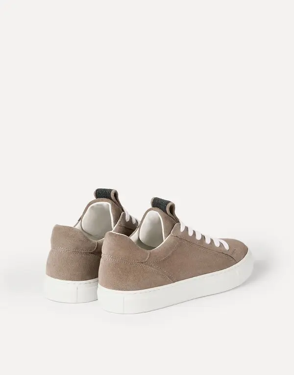 Brunello Cucinelli Suede Sneakers With Precious Loop