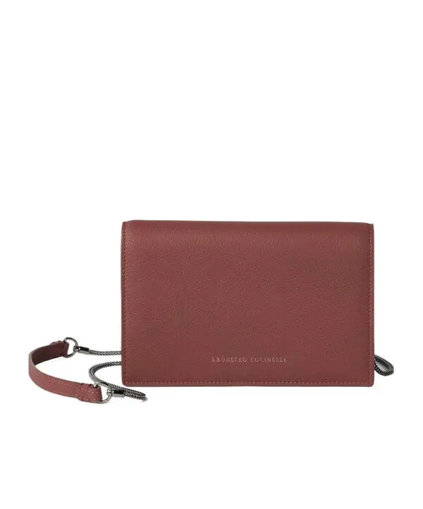 Brunello Cucinelli Leather Chain Wallet