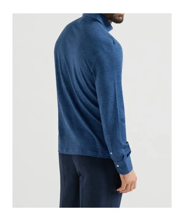 Brunello Cucinelli Long-sleeve Polo Shirt