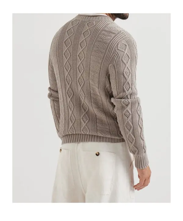 Brunello Cucinelli Fisherman's Cable-knit Sweater
