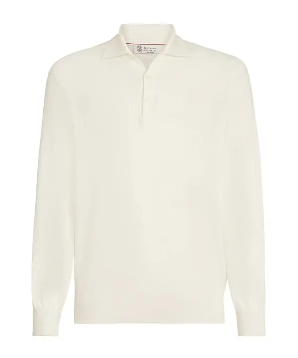 Brunello Cucinelli Cotton Lightweight Knit Polo Shirt - Panama