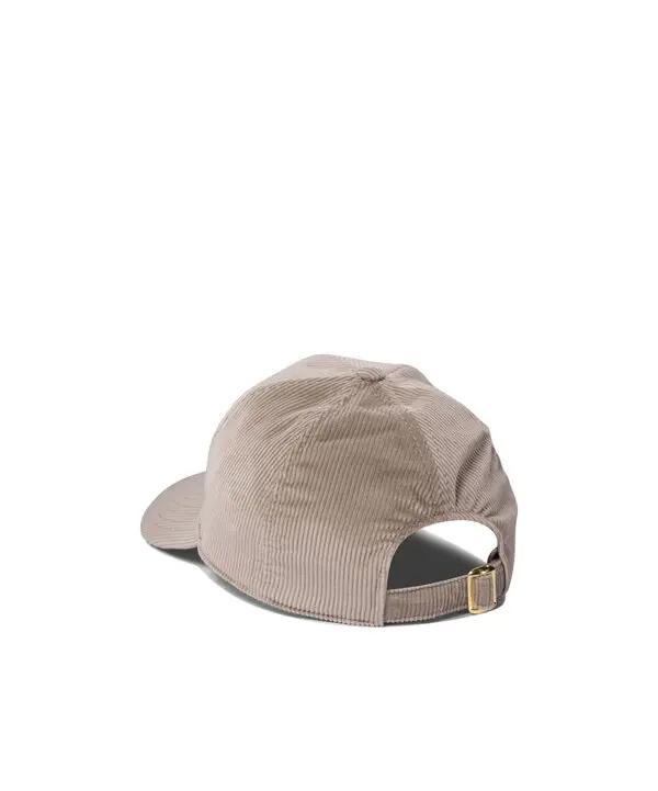 Celine Triomphe Baseball Cap In Corduroy