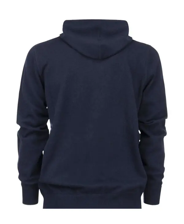 Brunello Cucinelli Cashmere Hooded Jumper - Black