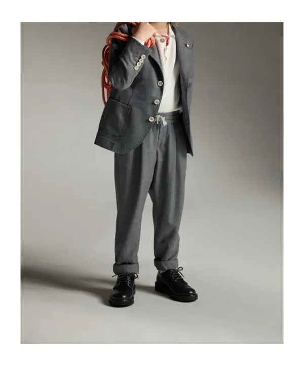 Brunello Cucinelli Drawstring-waist Trousers
