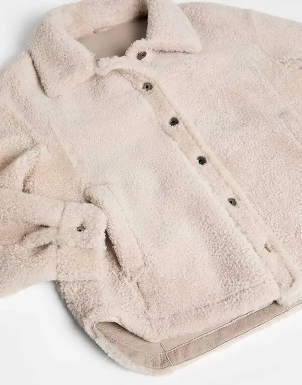 Brunello Cucinelli Shearling Buttoned Jacket