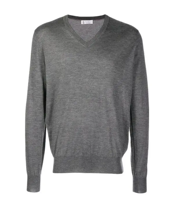 Brunello Cucinelli V-neck Knit Jumper