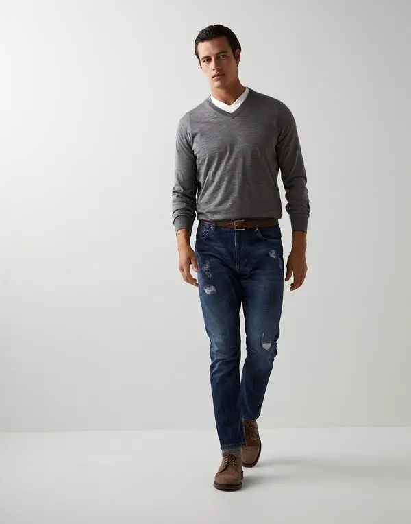 Brunello Cucinelli V-neck Knit Jumper