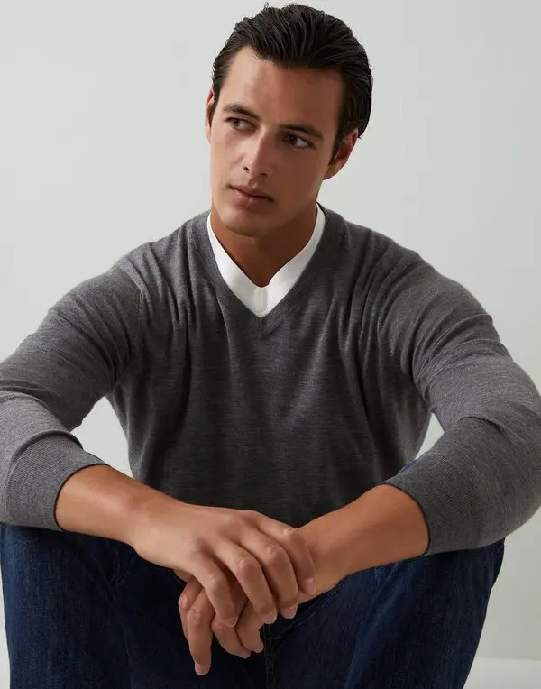 Brunello Cucinelli V-neck Knit Jumper