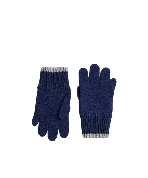 Brunello Cucinelli Cashmere Ribbed Cuff Gloves