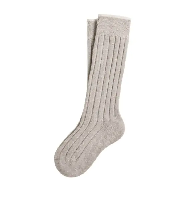 Brunello Cucinelli Ribbed Cashmere Socks
