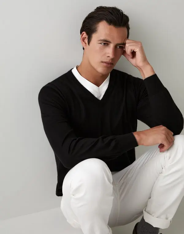 Brunello Cucinelli V-neck Knitted Jumper