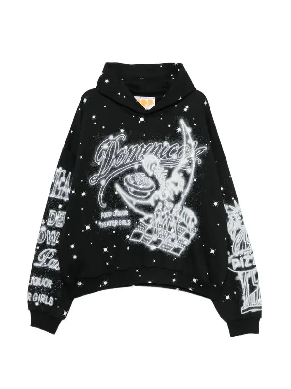 PDFCHANNEL Graphic-print Cotton Hoodie