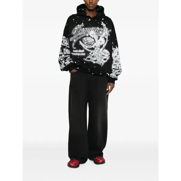 PDFCHANNEL Graphic-print Cotton Hoodie
