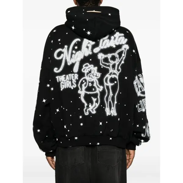 PDFCHANNEL Graphic-print Cotton Hoodie