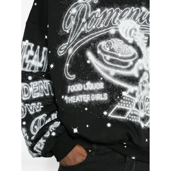 PDFCHANNEL Graphic-print Cotton Hoodie
