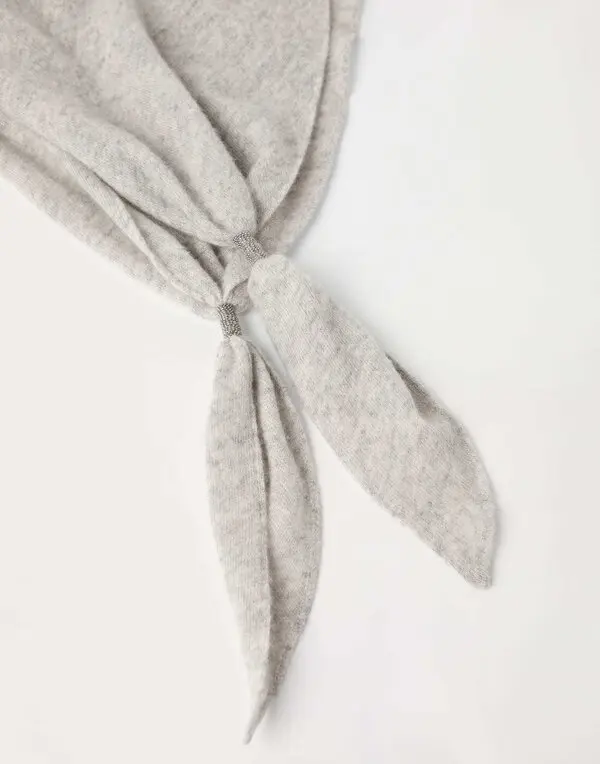 Brunello Cucinelli Monili-chain Scarf - Light Gray