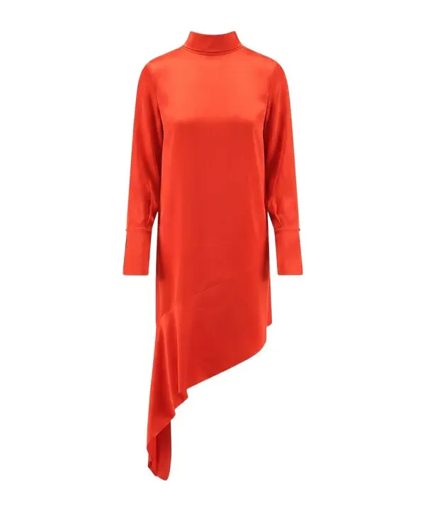 SEMICOUTURE High Neck Asymmetric Dress