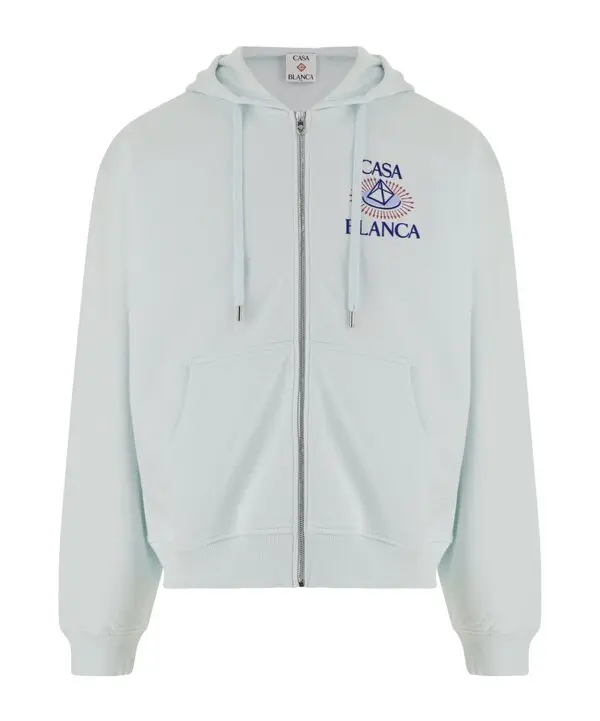 Casablanca Graphic Zip-up Hoodie - No