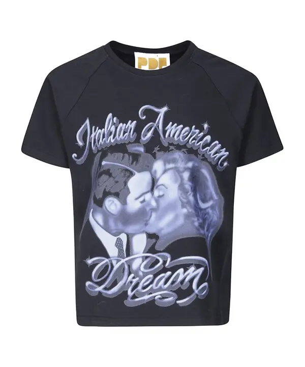 PDFCHANNEL Pdf Graphic Printed Crewneck T-shirt