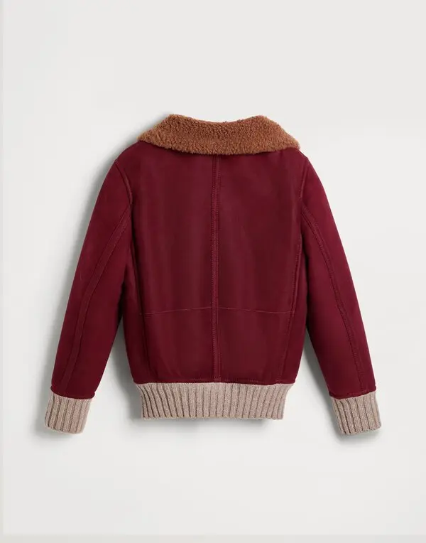 Brunello Cucinelli Shearling-collar Bomber Jacket
