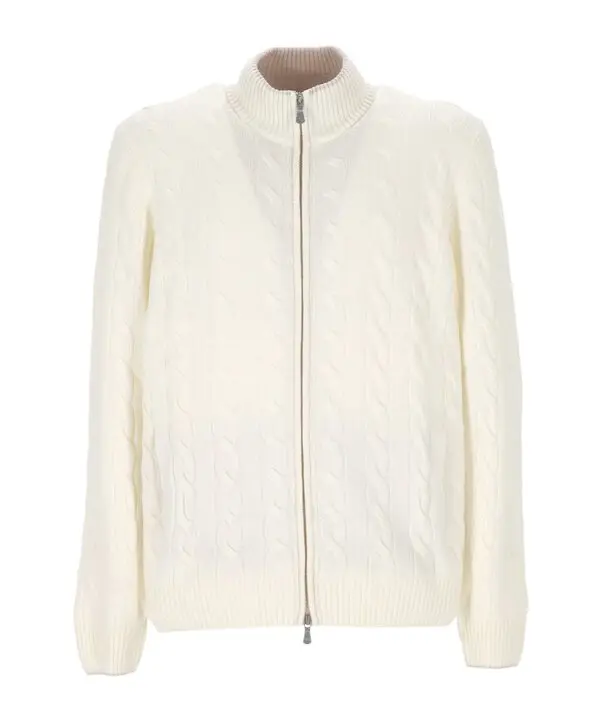 GRAN SASSO Long-sleeve Cardigan - White