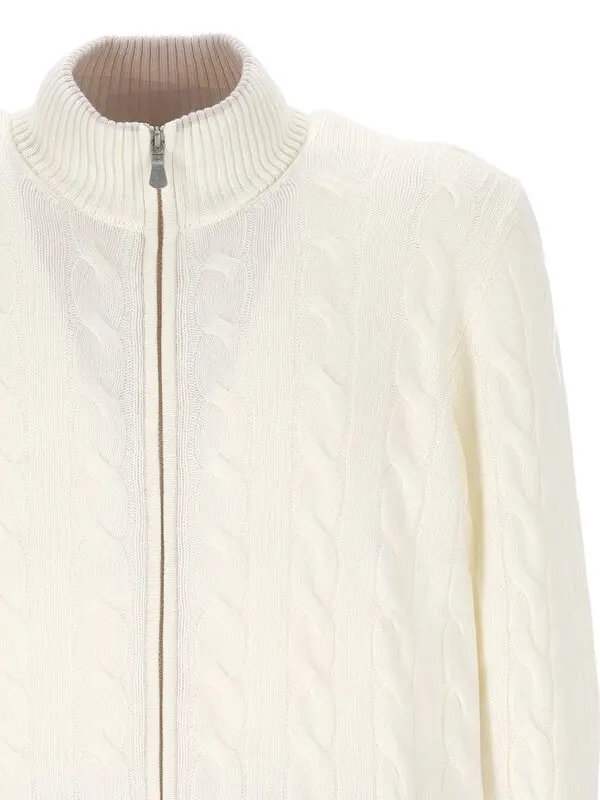 GRAN SASSO Long-sleeve Cardigan - White