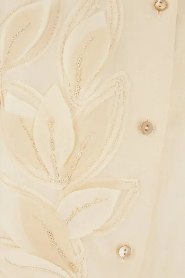 Antonelli Firenze Stand-collar Embroidered Shirt